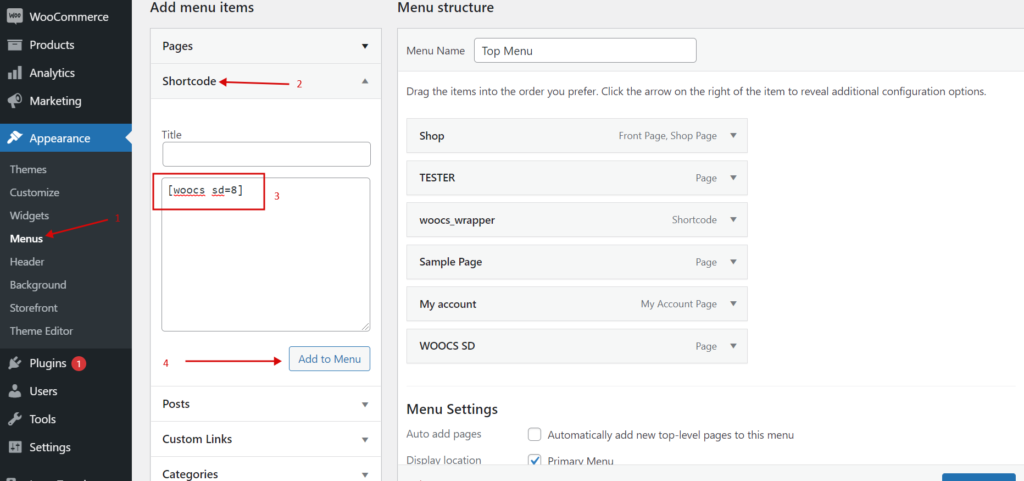 How To Insert Currency Switcher Into Site Menu Fox Woocommerce